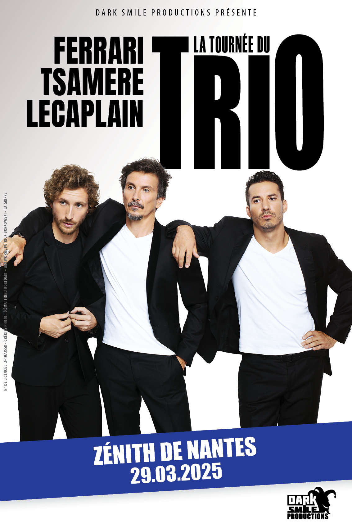 Le Trio sur scène au Zénith de Nantes le 29 mars 2025